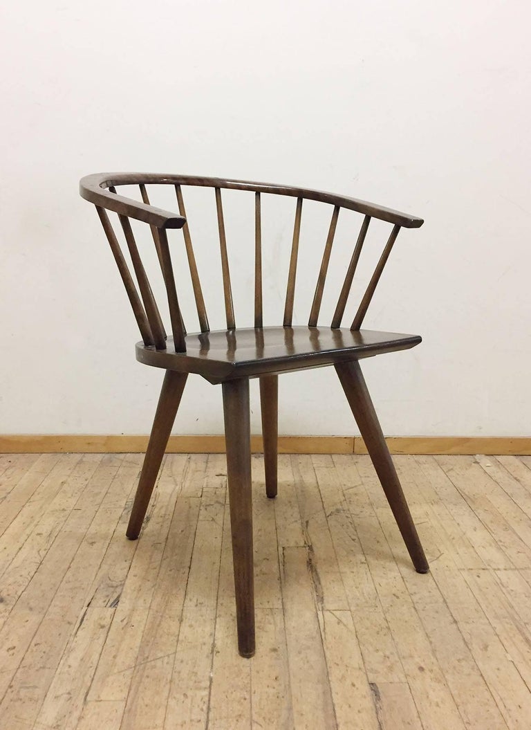 Set of Four Russel Wright Conant Ball Captains Dining or Side Chairs at ...