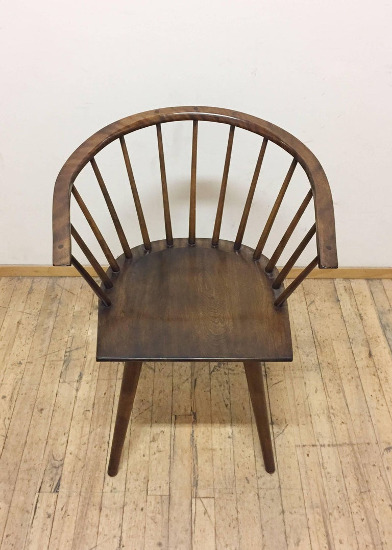 Set of Four Russel Wright Conant Ball Captains Dining or Side Chairs at ...