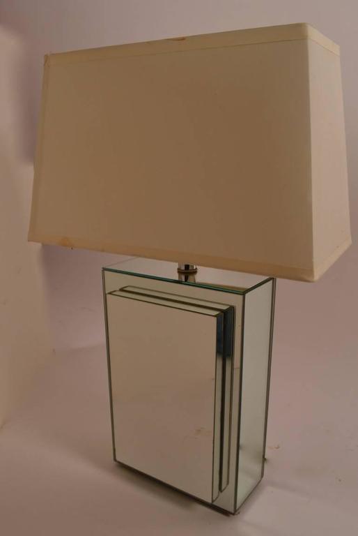 Pair of Mirrored Table Lamps at 1stDibs