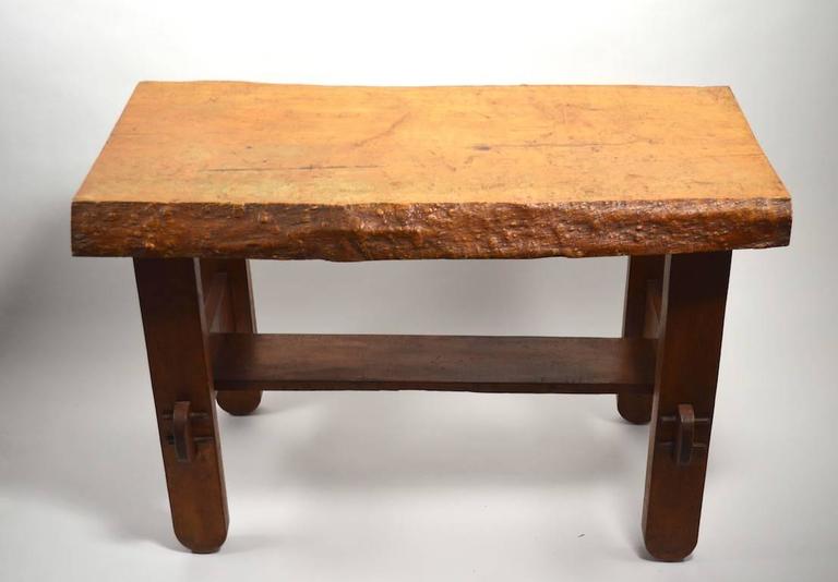 Adirondack Rustic Free Edge Slab Table at 1stDibs | adirondack live ...