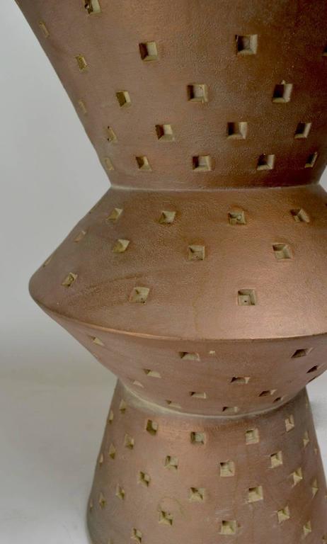 Pair of Architectural Scale Plaster Lamps Marked Bon Art, 1991 at 1stDibs