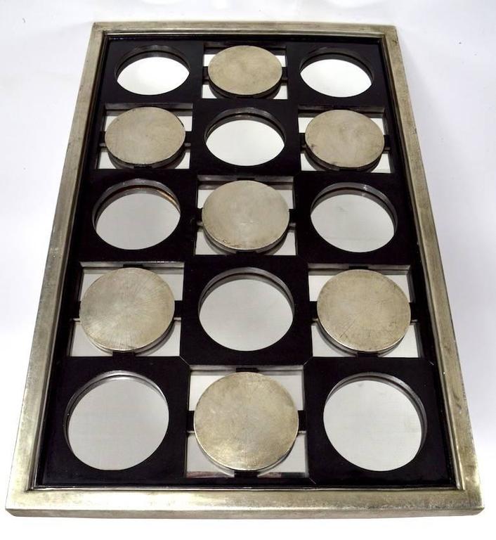 Mod Op Art Plywood, Glass and Fiberglass Mirror For Sale at 1stDibs ...