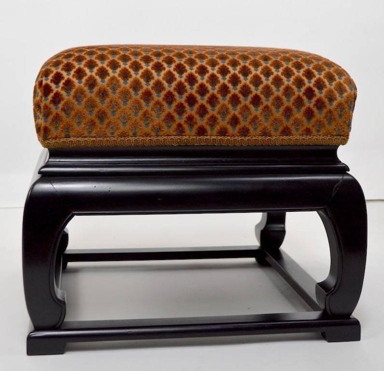 Pair of Asia Modern Chinese Style Ottoman Footrest Stools at 1stDibs