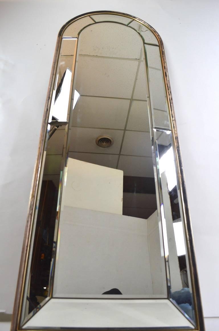 Cathedral Mirror with Silver Gilt Frame Made in Italy at 1stDibs ...