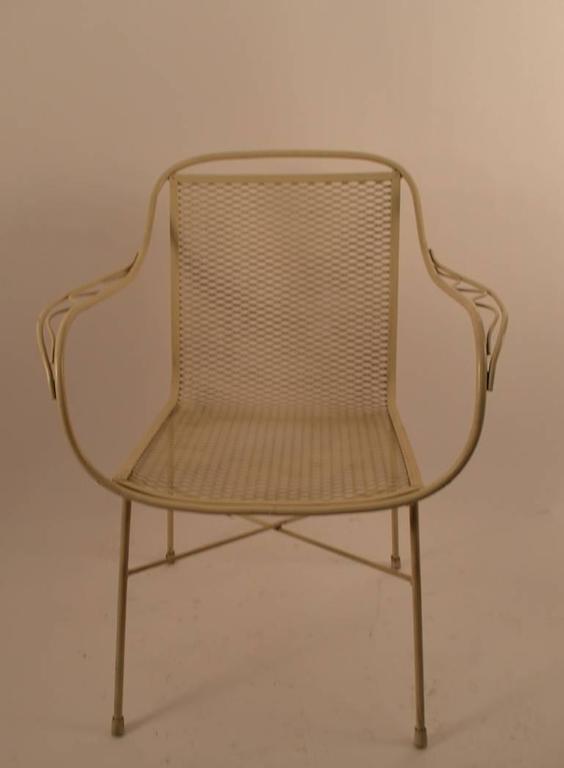 Pair of Salterini Metal Mesh Chairs at 1stDibs