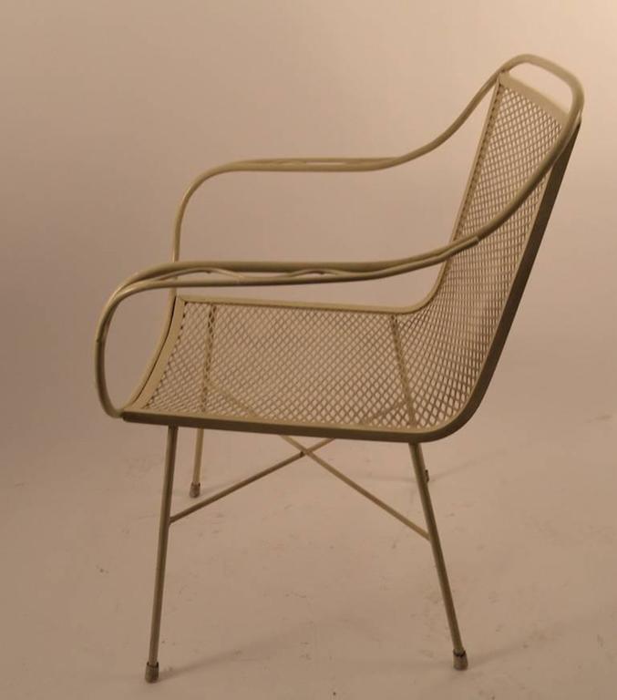 Pair of Salterini Metal Mesh Chairs at 1stDibs