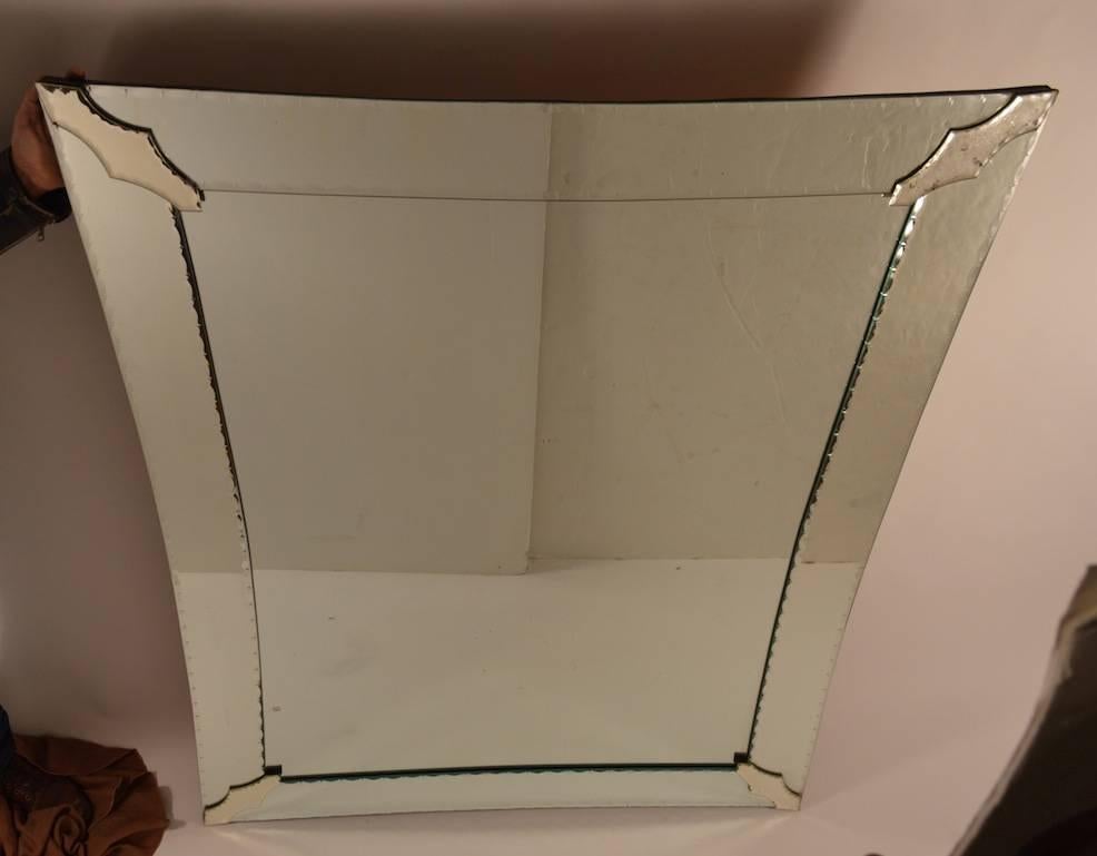 Elegant Shaped Venetian Mirror at 1stDibs
