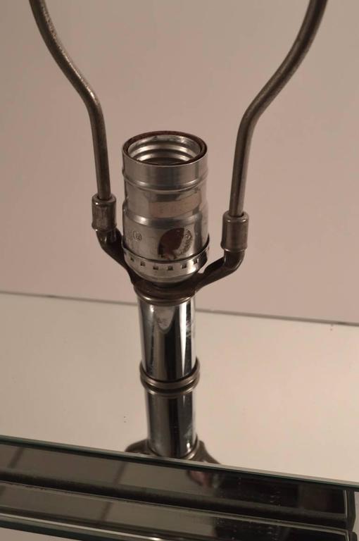 Pair of Mirrored Table Lamps at 1stDibs