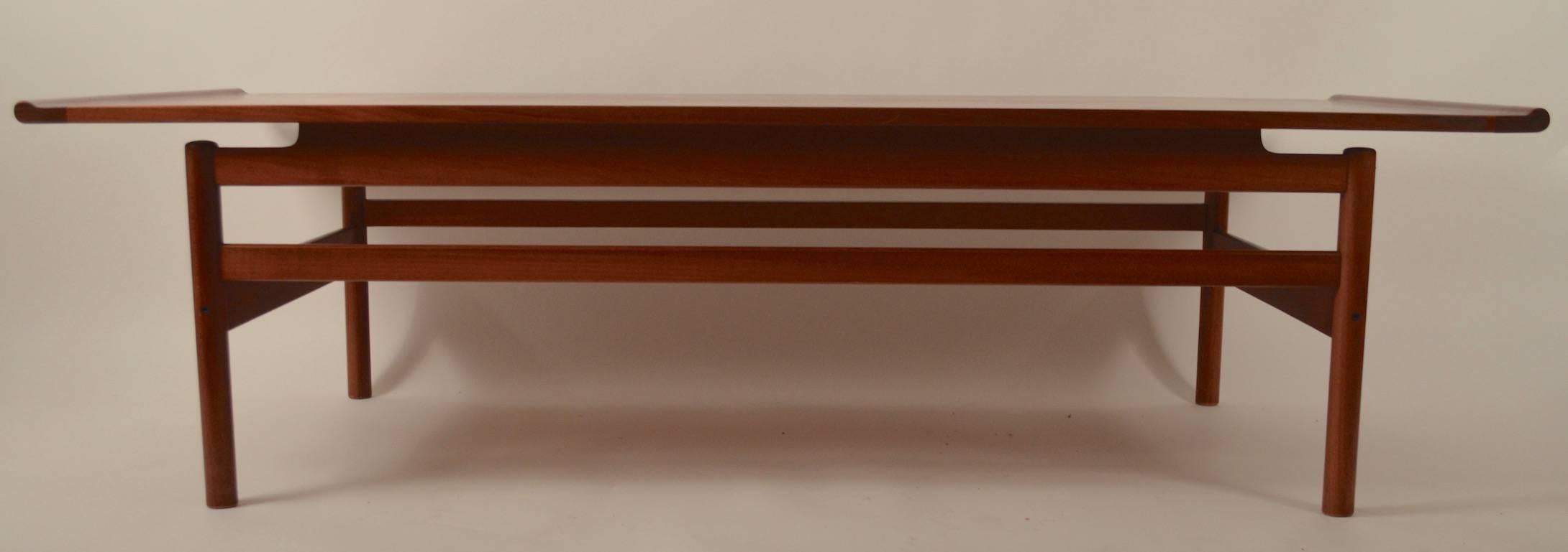 Large Architectural Teak Coffee Table by Brode Blindheim at 1stDibs ...