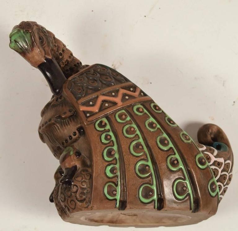 Arts and Crafts Austrian Amphora Duck Planter For Sale at 1stDibs