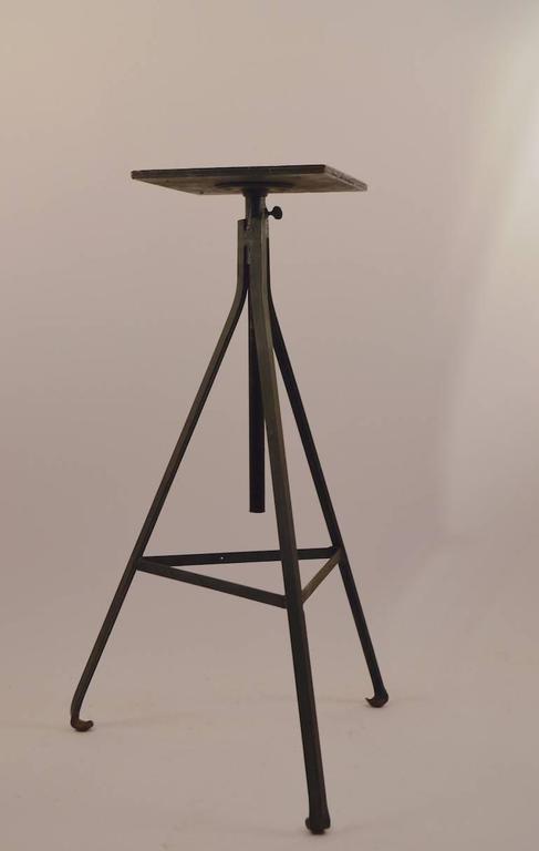 Adjustable Industrial Sculpture Stand at 1stDibs | adjustable sculpture ...
