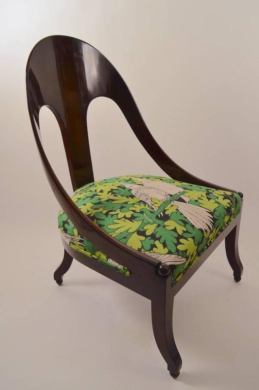 Michael Taylor for Baker Furniture Regency Style Spoon Back Lounge ...