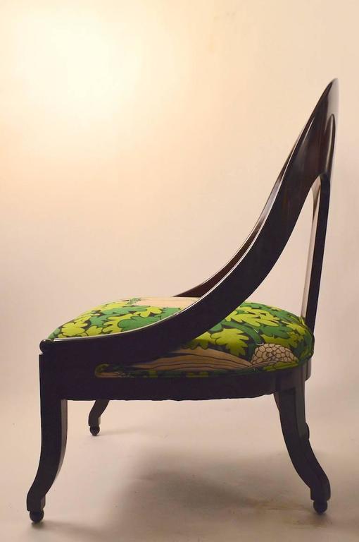 Michael Taylor for Baker Furniture Regency Style Spoon Back Lounge ...