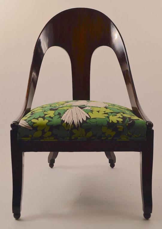 Michael Taylor for Baker Furniture Regency Style Spoon Back Lounge ...