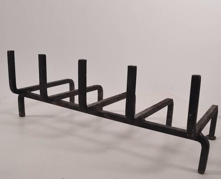 Mid-Century Fireplace Grate at 1stDibs