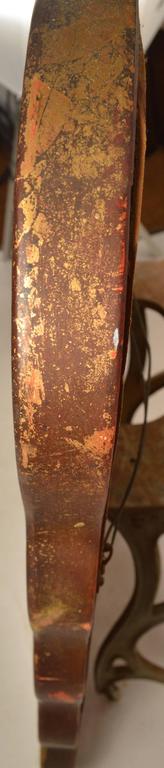 Large Gilt Frame Mirror with Stylish Curvy Edge at 1stDibs