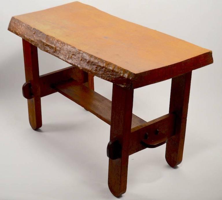 Adirondack Rustic Free Edge Slab Table at 1stDibs | adirondack live ...