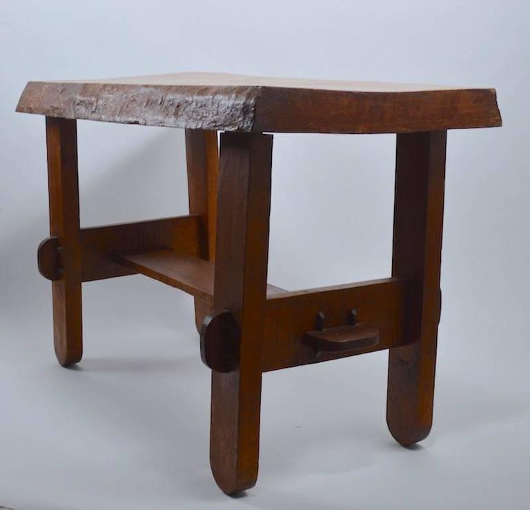 Adirondack Rustic Free Edge Slab Table at 1stDibs | adirondack live ...