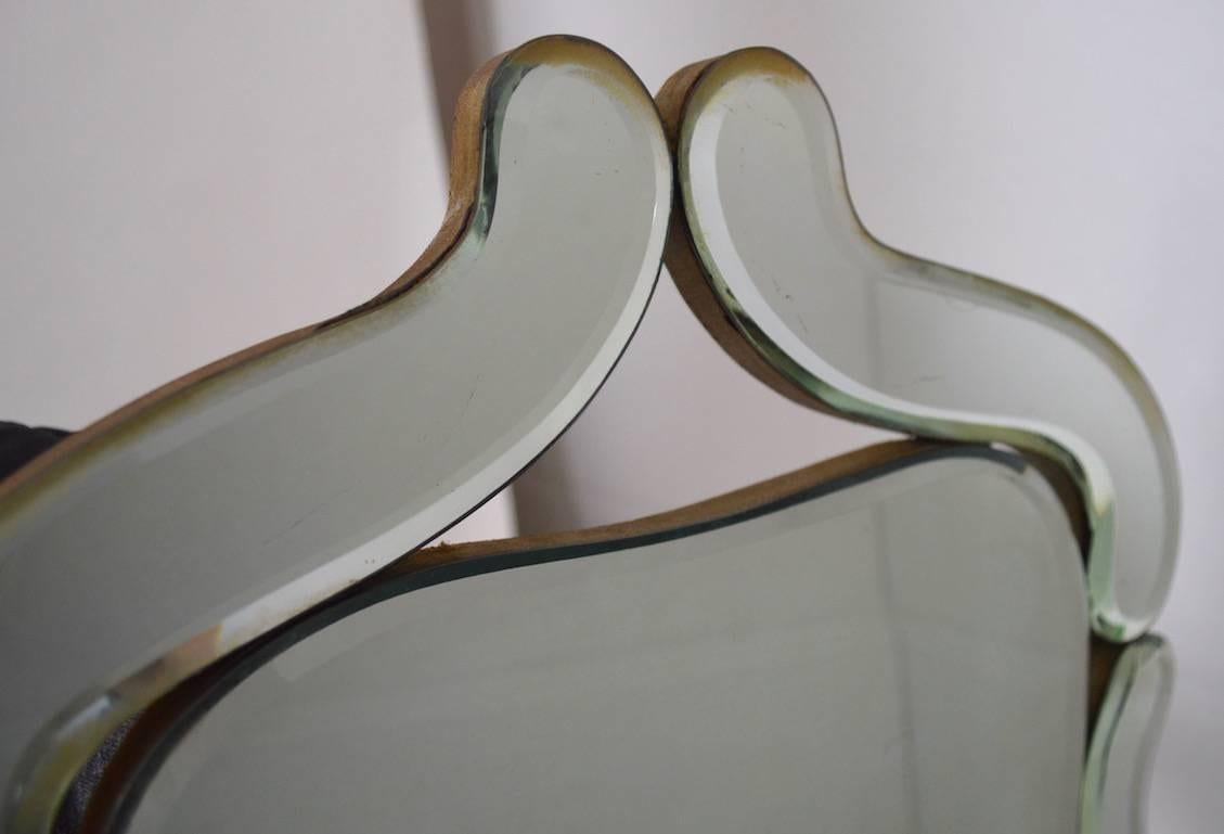 Unusual Diminutive Venetian Mirror at 1stDibs