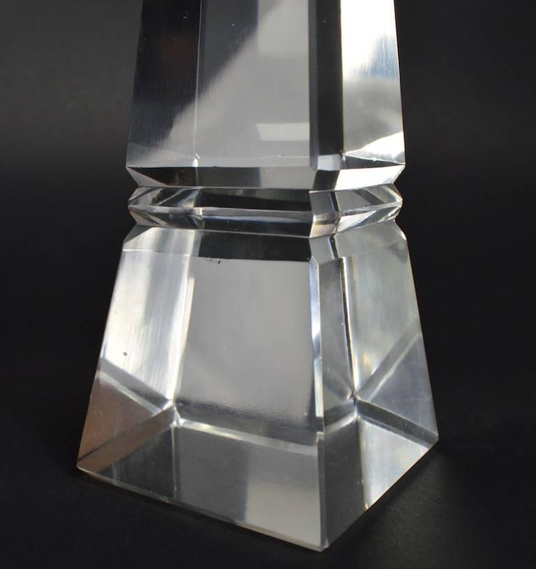 Crystal Obelisk with Original Case at 1stDibs | obelisk case, crystal ...
