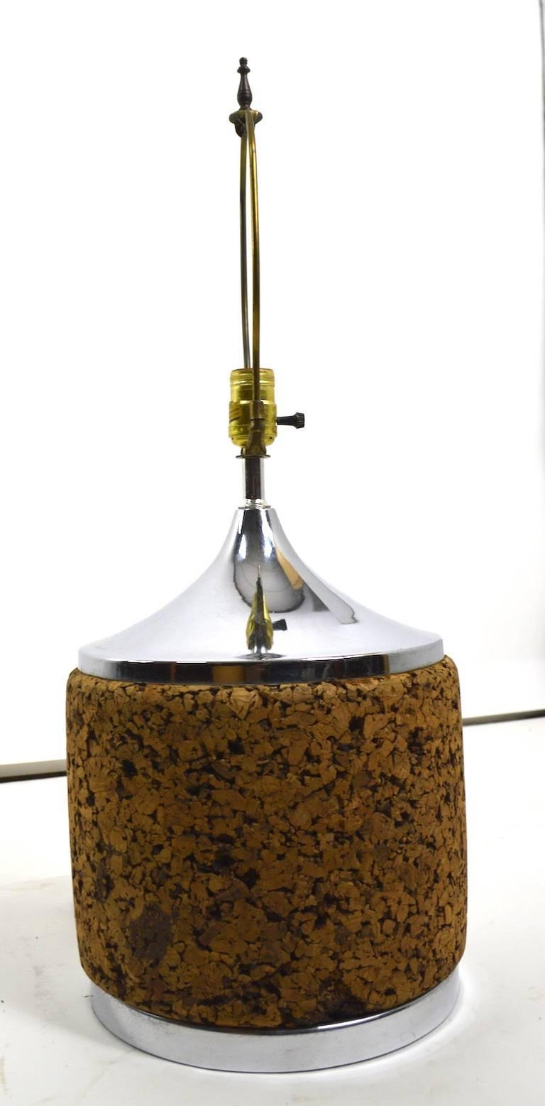 Cork Table Lamp at 1stDibs
