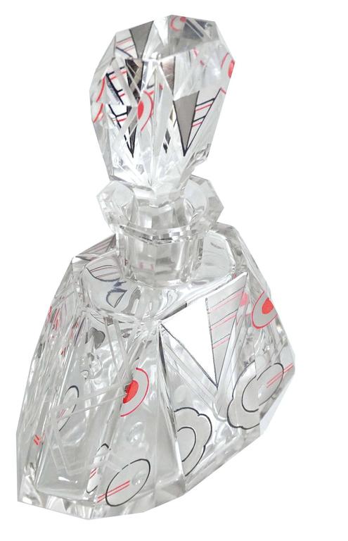 Art Deco Karl Palda Crystal Glass Decanter Set Modernist Bohemian ...