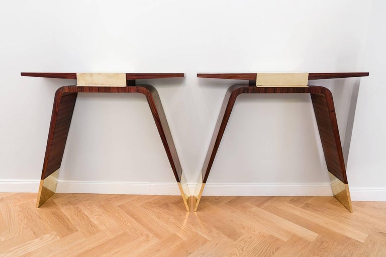 Pair of Consoles, Italy, circa 1950 For Sale at 1stDibs