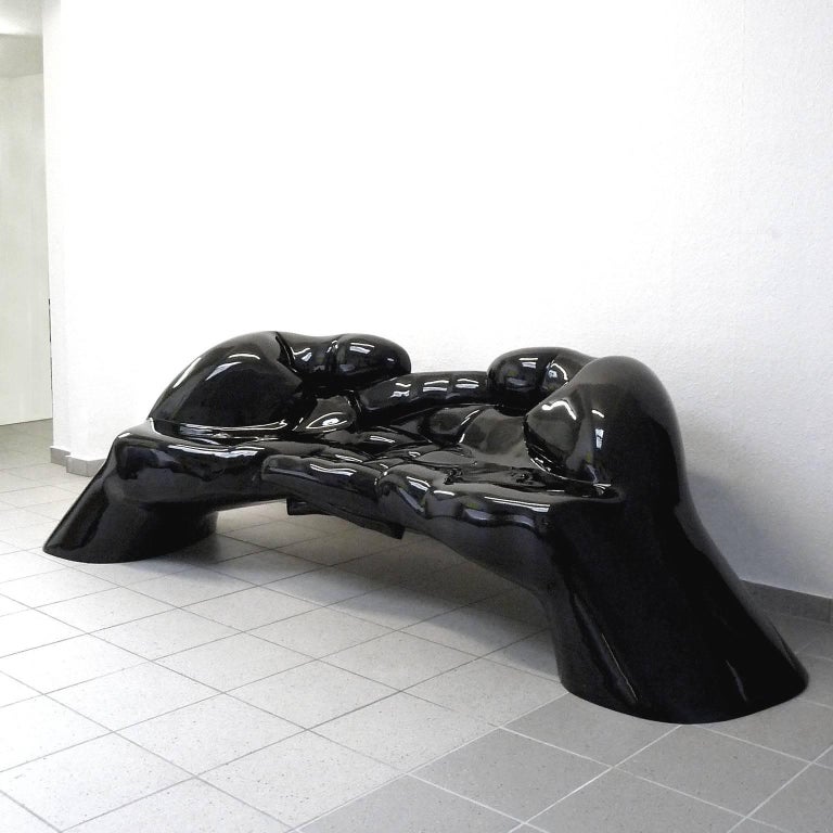 Fiberglass Designer Sofa "2 4 U" High Glossy Black Finish Outdoor ...