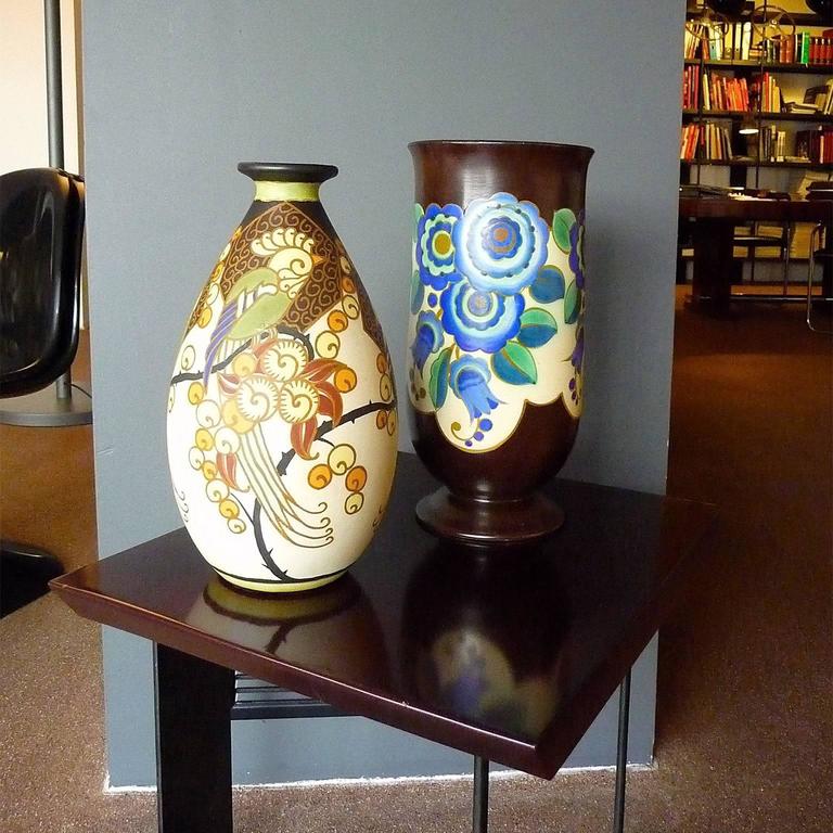 Art Deco Ceramic Vase by Keramis, Belgium For Sale at 1stdibs