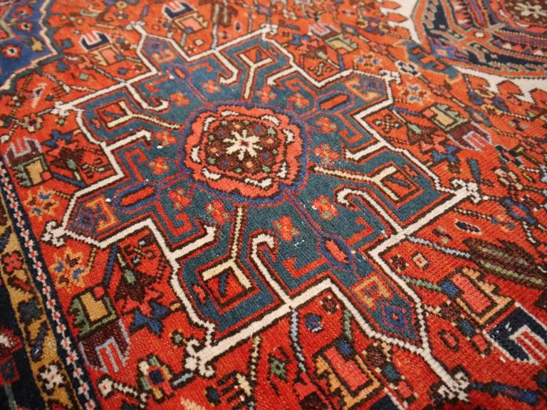 Semi Antique geometric azeri Rug For Sale at 1stDibs
