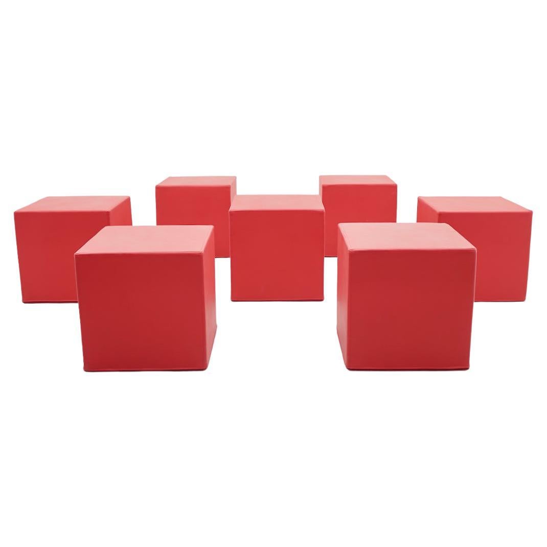 Cube Cedar Stool For Sale at 1stDibs