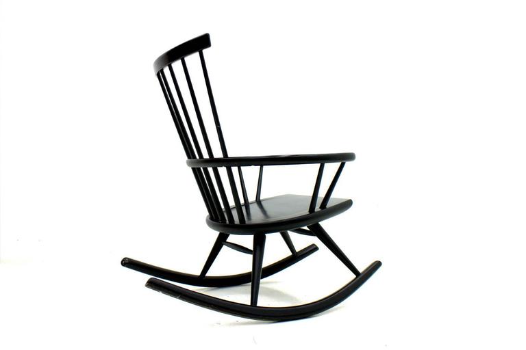 Rare Rocking Chair by Esko Pajamies "Prima Ballerina," Finland 1960s at ...