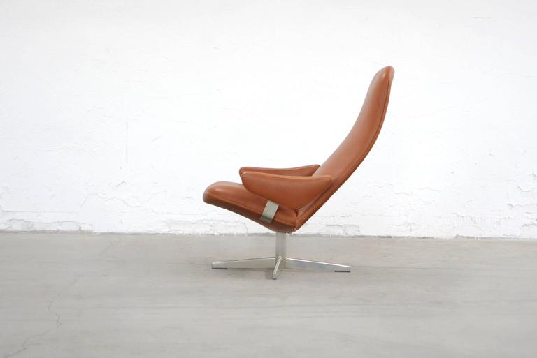 Swivel chair by Alf Svensson Dux Contourett Roto 60s For Sale at 1stDibs