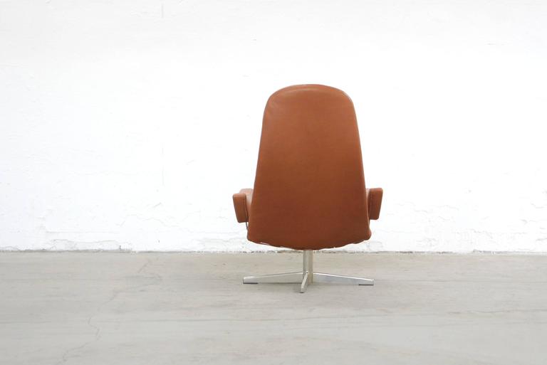 Swivel chair by Alf Svensson Dux Contourett Roto 60s For Sale at 1stDibs