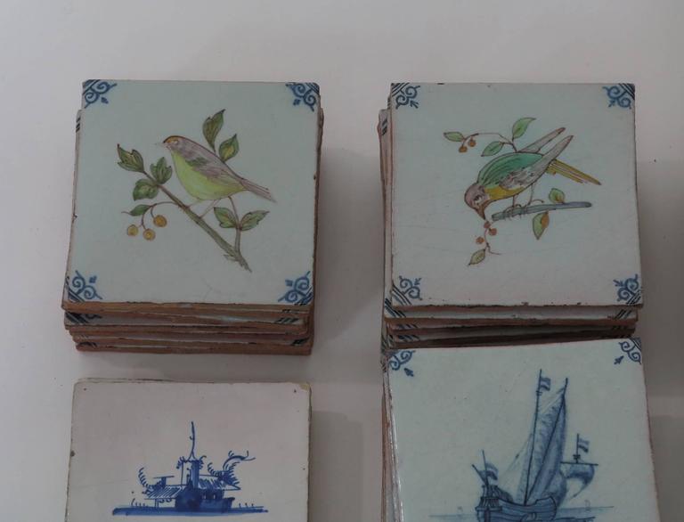 Collection of Delft Tiles 66 Pieces at 1stDibs