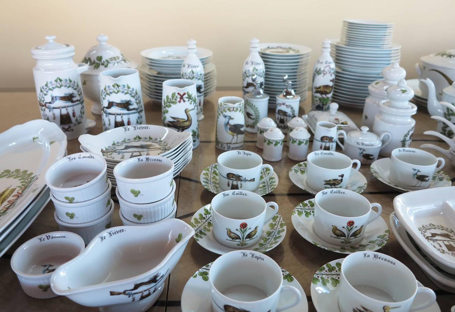 Chambord by Porcelaine d'Auteuil Country French Dinner Service at 1stdibs