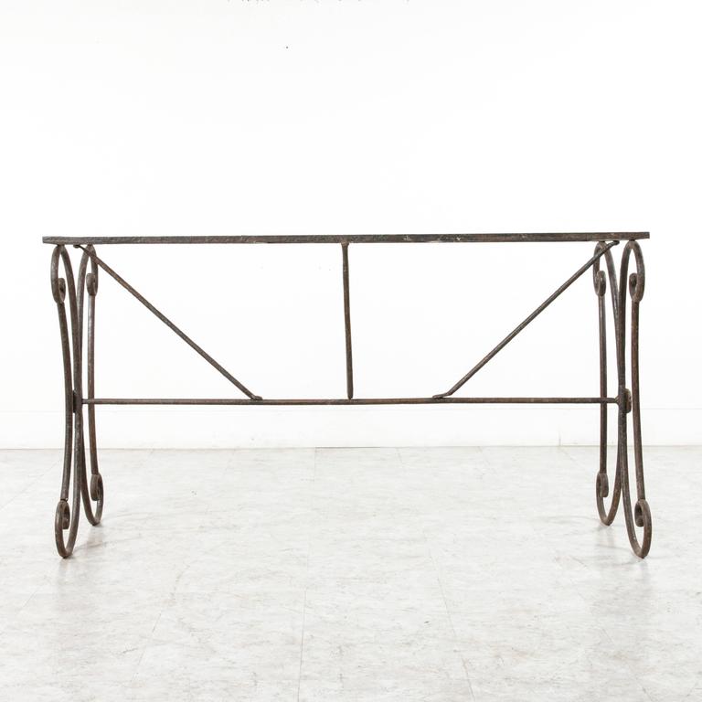 Hand-Forged 19th Century French Butcher's Table Base at 1stDibs
