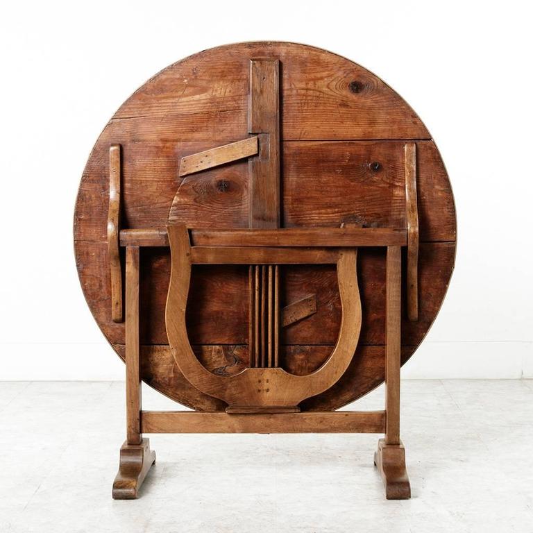 19th Century French Hand Pegged Walnut Vineyard Table or Wine Tasting ...