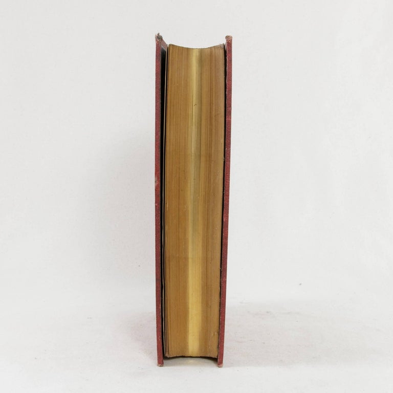 Red Leather Book with Gold Tooling Chronicling the Life of Saint Louis ...