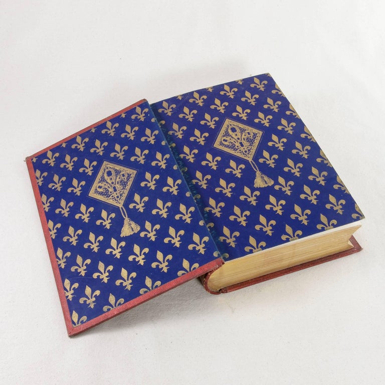 Red Leather Book with Gold Tooling Chronicling the Life of Saint Louis ...