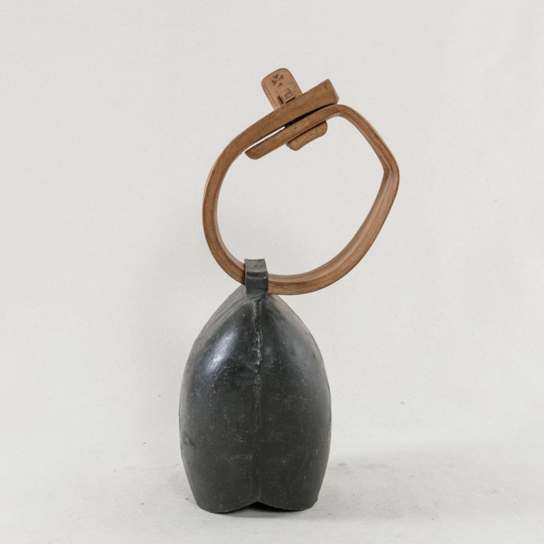 French Brass Goat Bell with Hand-Carved Wooden Collar, circa 1900 at ...