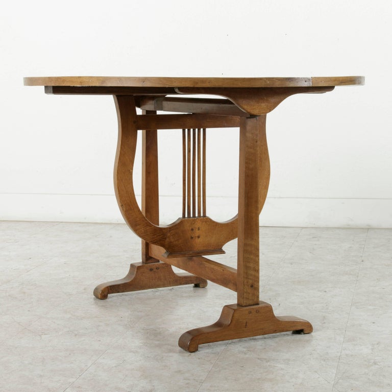 19th Century French Hand Pegged Walnut Vineyard Table or Wine Tasting ...