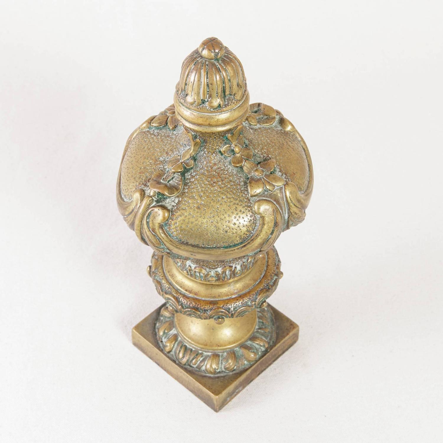 Large French 19th Century Bronze Staircase Finial For Sale at 1stdibs