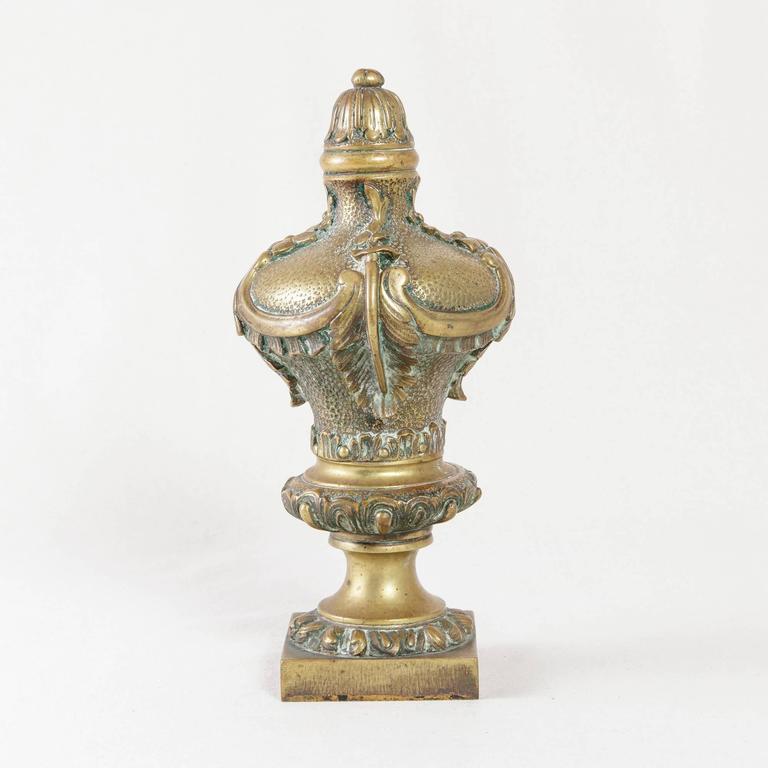 Large French 19th Century Bronze Staircase Finial at 1stDibs