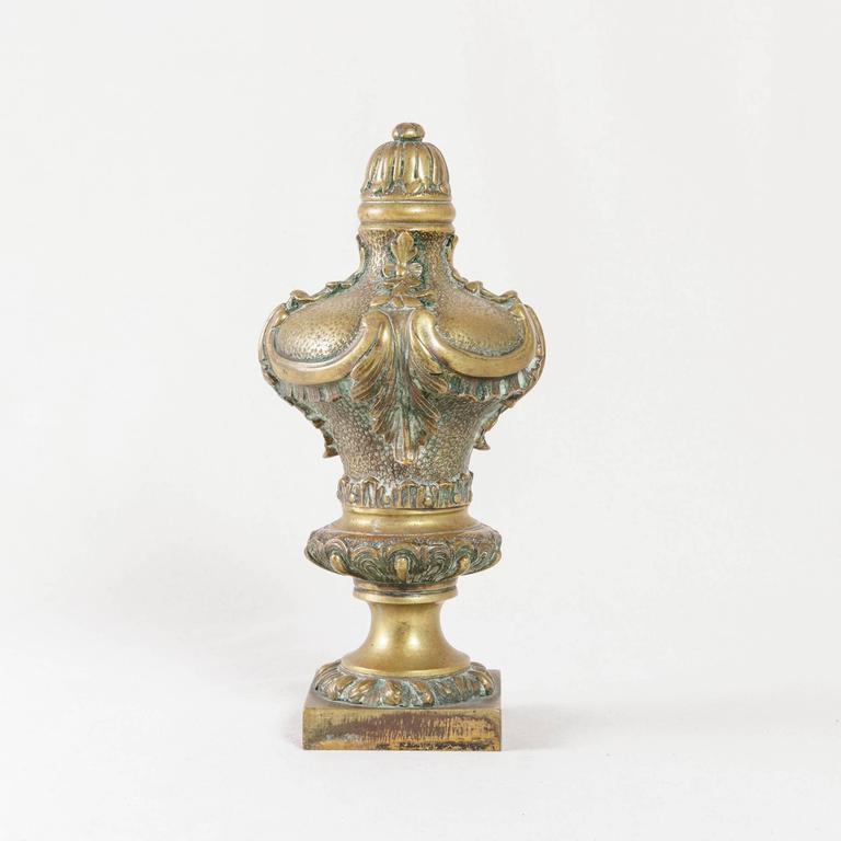 Large French 19th Century Bronze Staircase Finial at 1stDibs