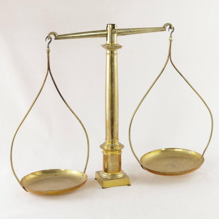 Set of 19th Century Empire Period Bronze Pharmacy Scales c. 1804-1815 ...