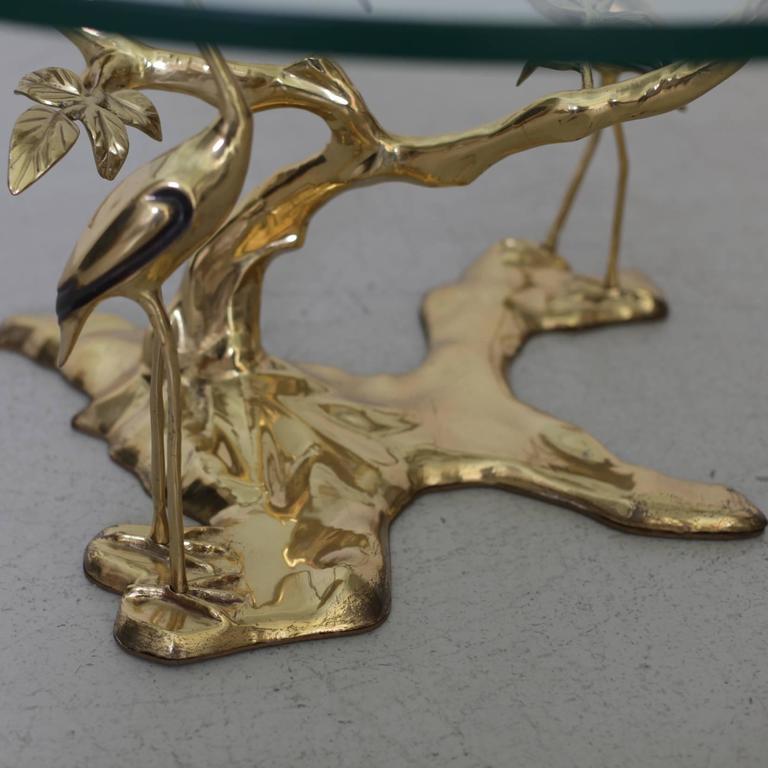 Crane Brass Cocktail or Coffee Table at 1stDibs | crane table, crane ...