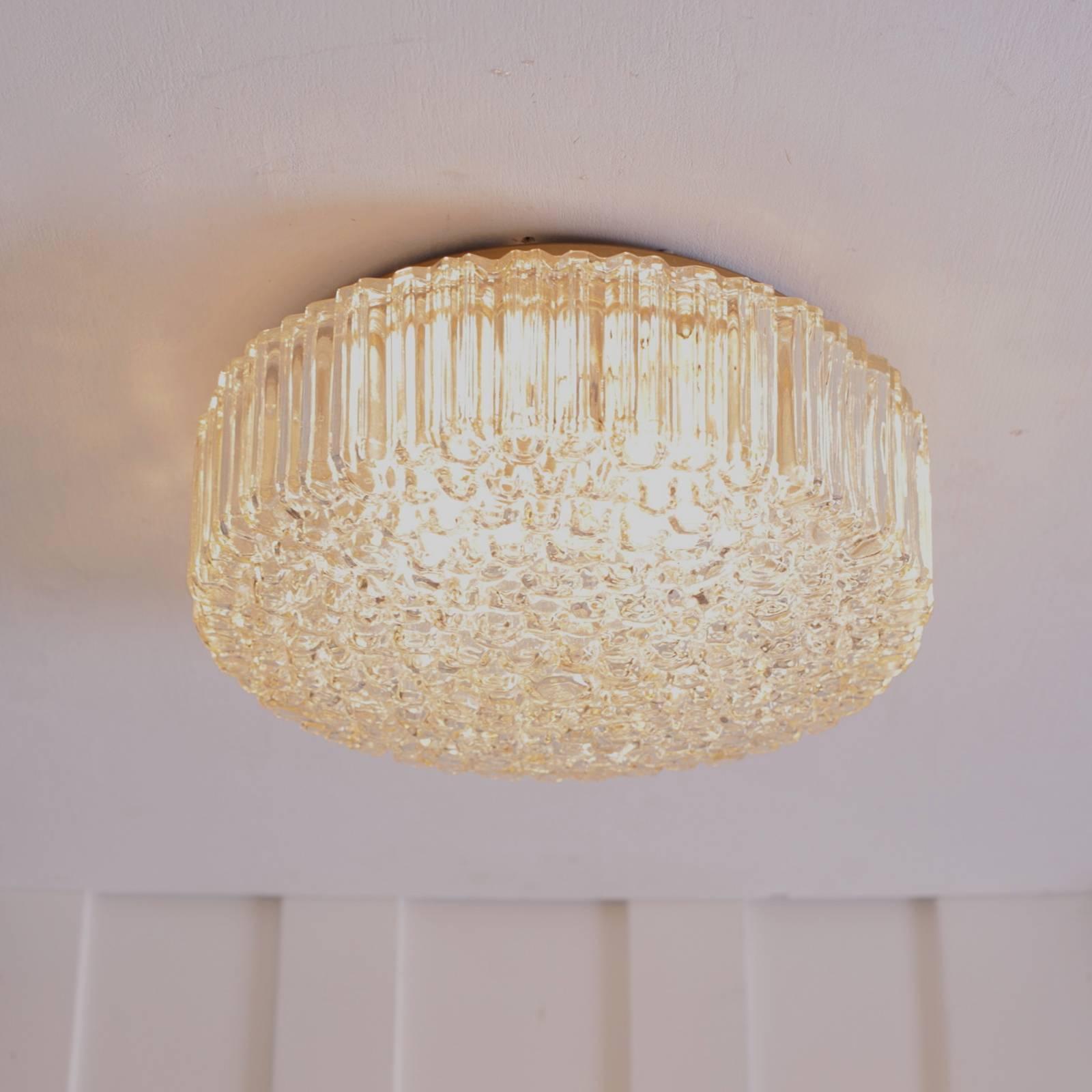 Large Helena Tynell Glass Flush Mount or Sconce for Glashütte Limburg ...