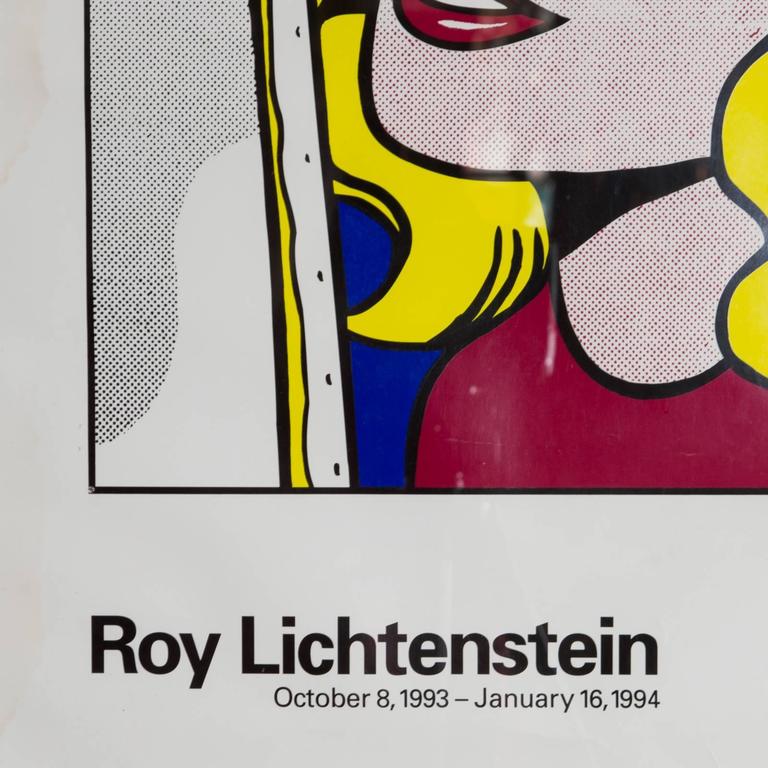 Contemporary Roy Lichtenstein Framed Poster at 1stDibs