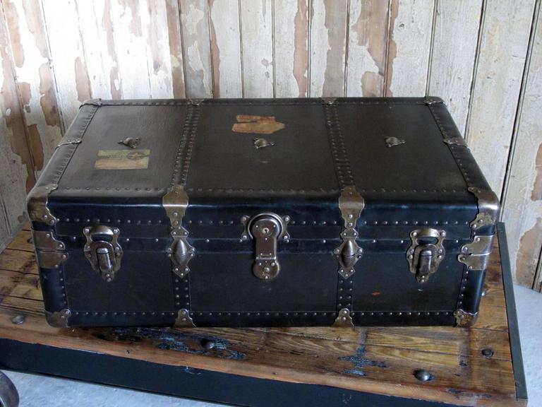 American Ocean Liner Trunk, circa 1910 at 1stDibs